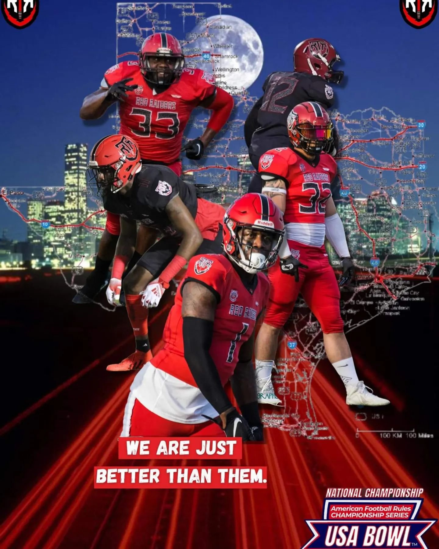 Houston Semi Pro Football | TX Red Raiders